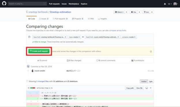 【GitHub】プルリクエスト（Pull Requests）の送り方とマージプルリクエスト