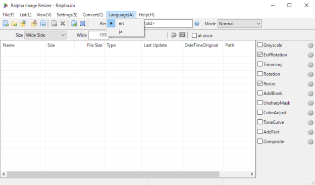 Ralpha Image Resizerの使い方【画像をまとめてリサイズ（拡大・縮小）やフォーマット変更】